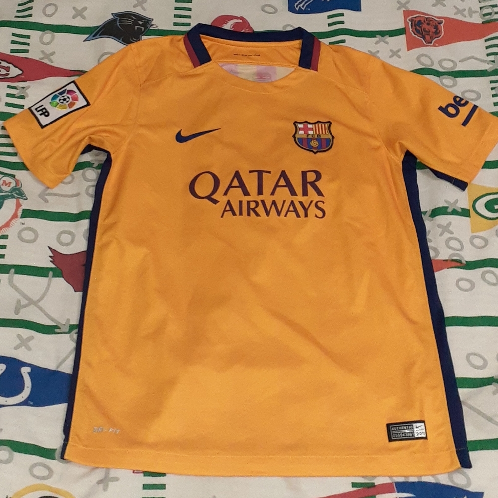 2015 Nike Lionel Messi Barcelona Vintage Soccer Jerse… - Gem